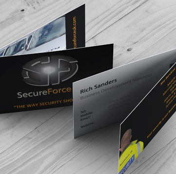 Folded Business Cards