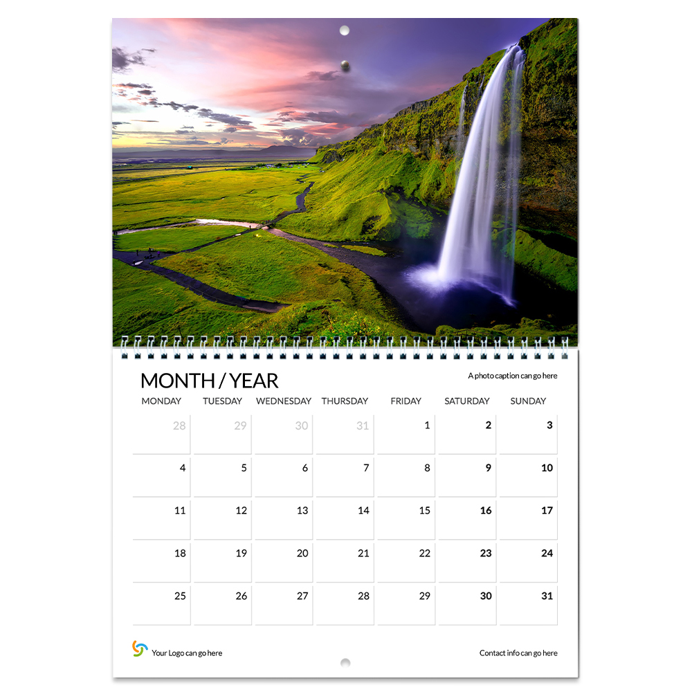 Double Page Wall Calendar Printing