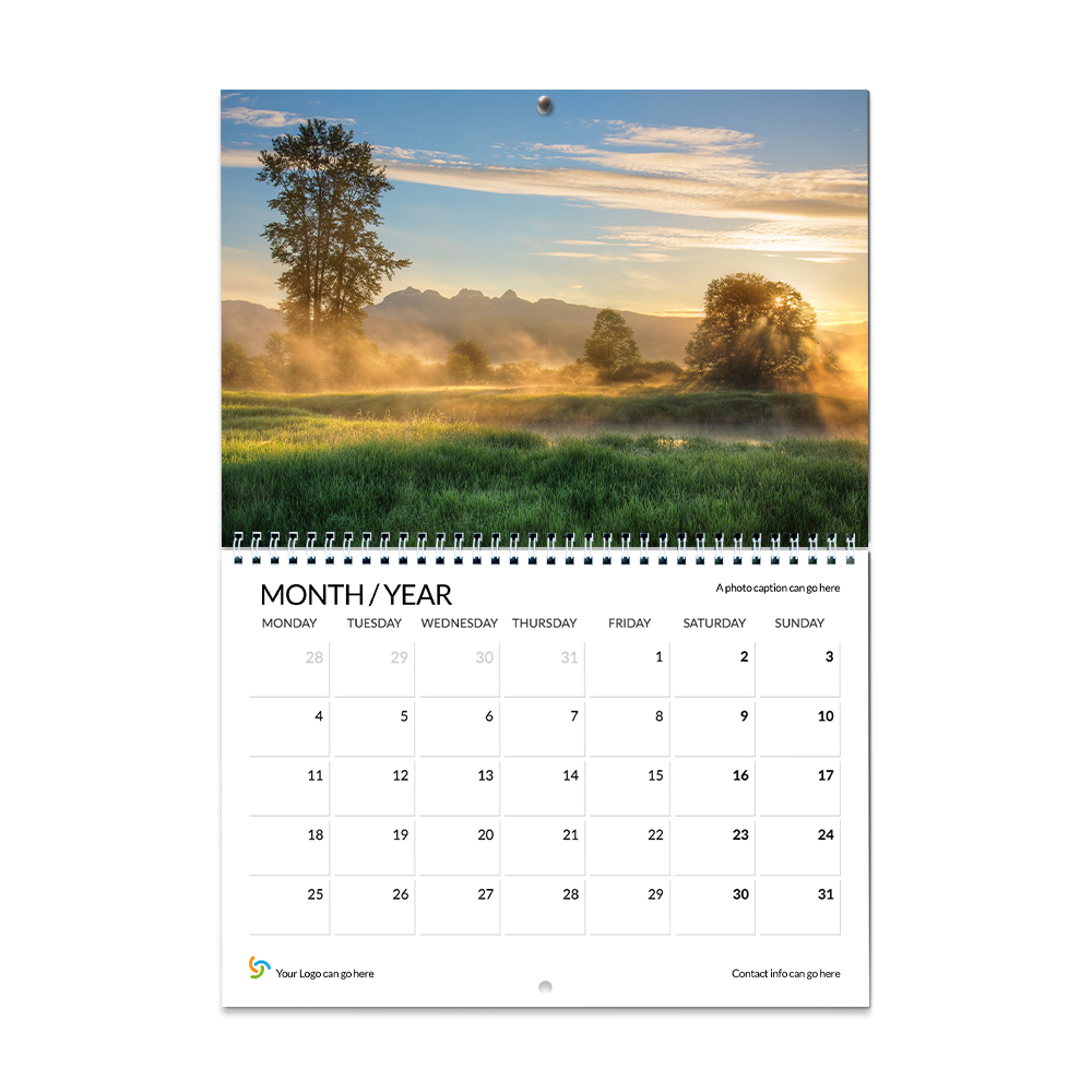 Double Page Wall Calendar Printing